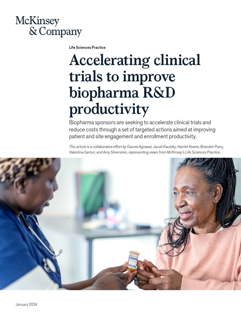 Accelerating Clinical Trials To Improve Biopharma R and D Productivity | PDF