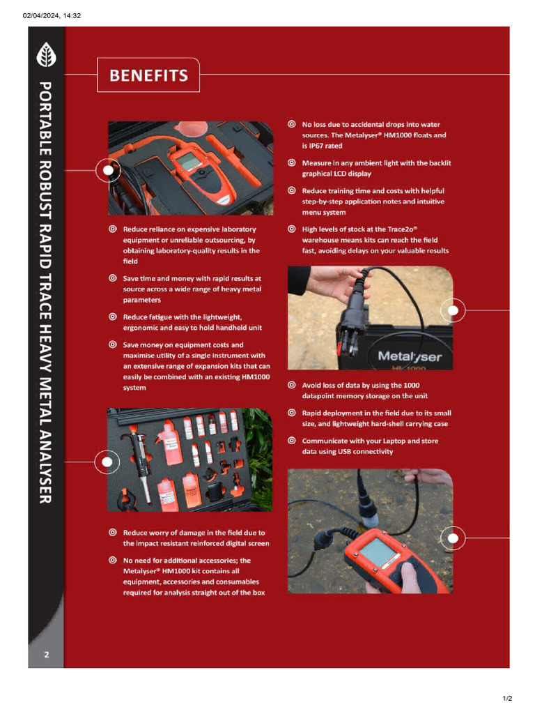 Metalyser HM 1000 pg2 | PDF