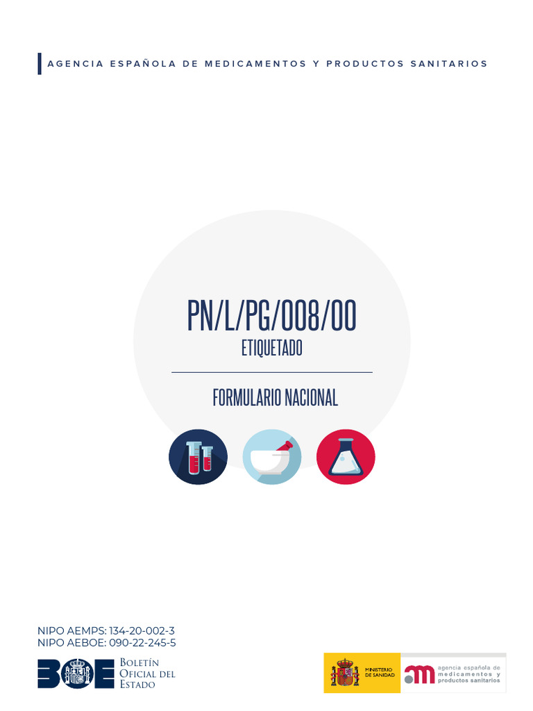 PN/L/PG/008/00: Formulario Nacional | PDF
