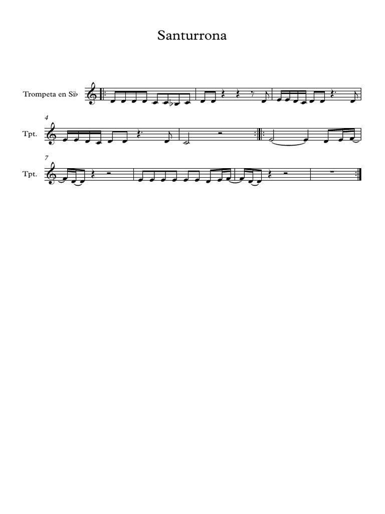 Santurrona - Partitura Completa | PDF