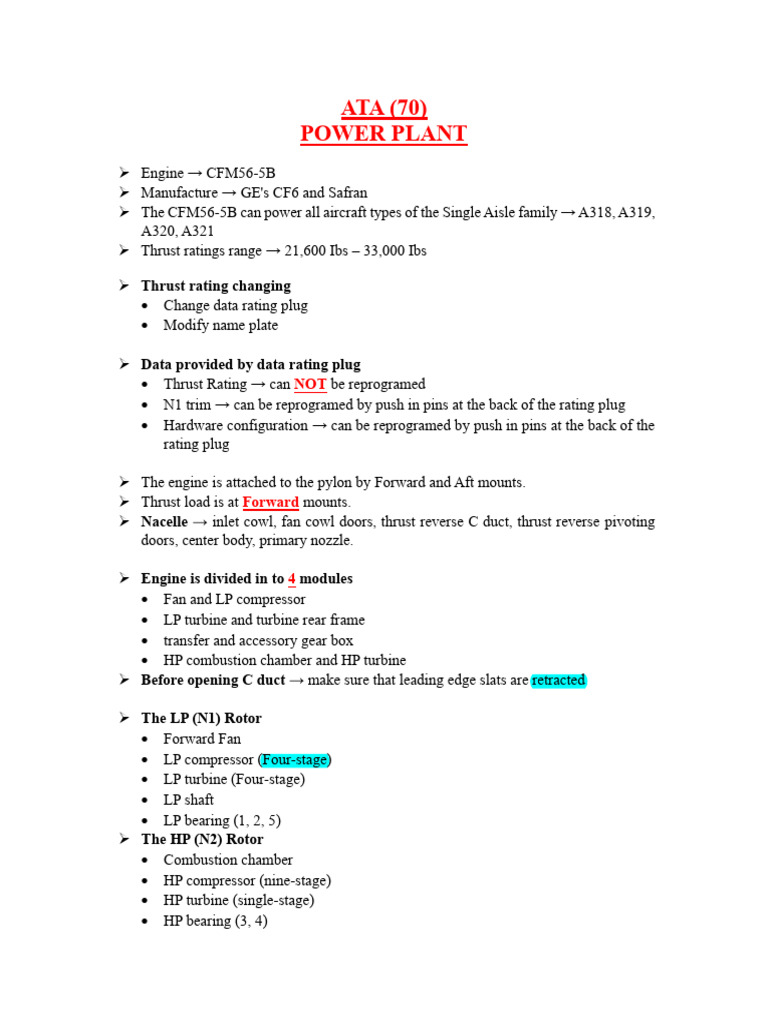 Ata 70 - Important Notes - Modified | PDF