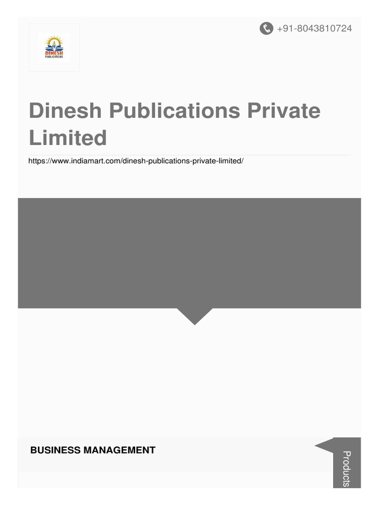 Dinesh Publications Private Limited | PDF