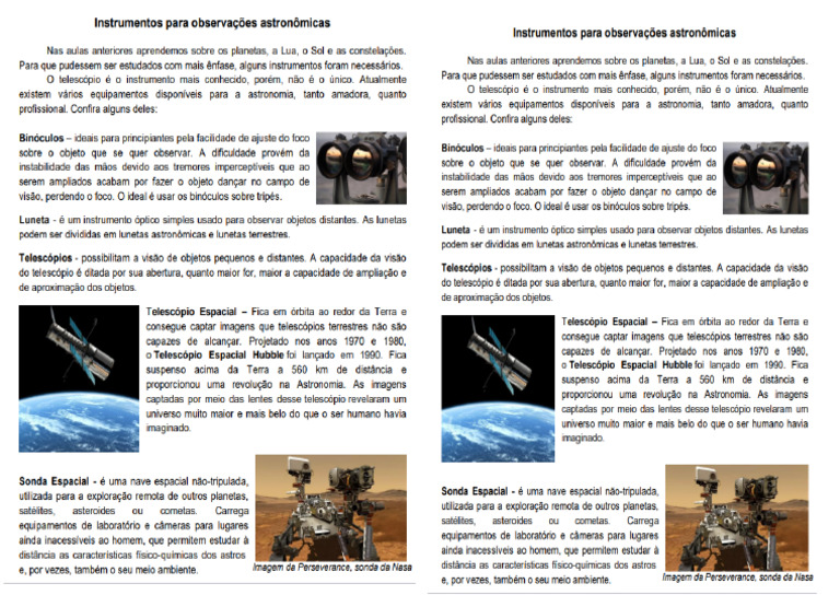 Instrumentos Obs | PDF