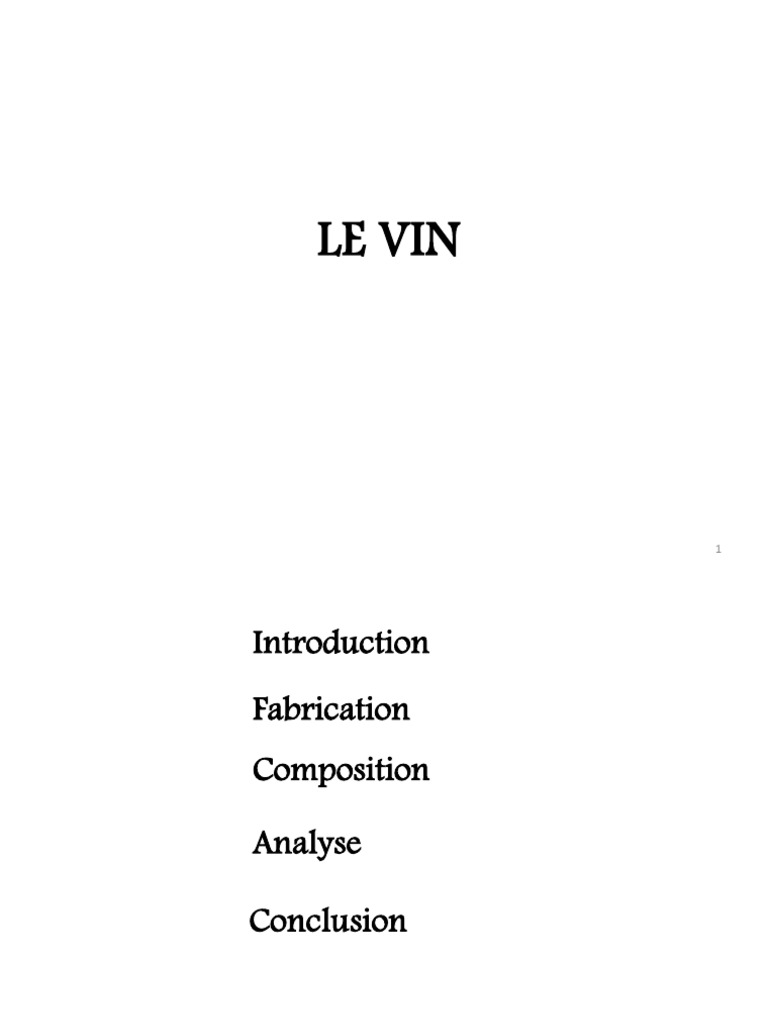 Vin | PDF