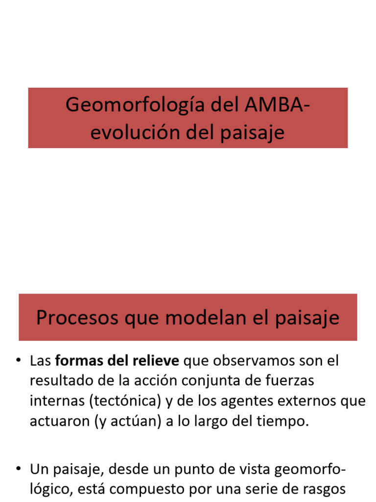 Geomorfologia Del AMBA | PDF