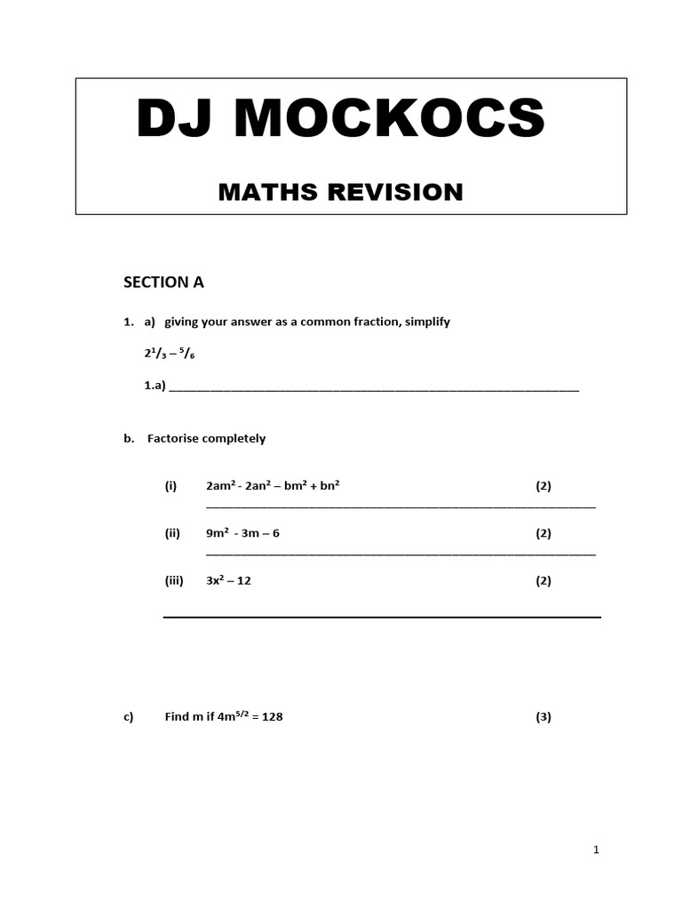 Maths Form 4 Paper 2-2 | PDF