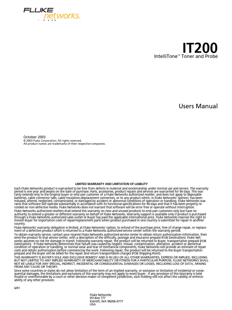 It200 IntelliTone Um | PDF