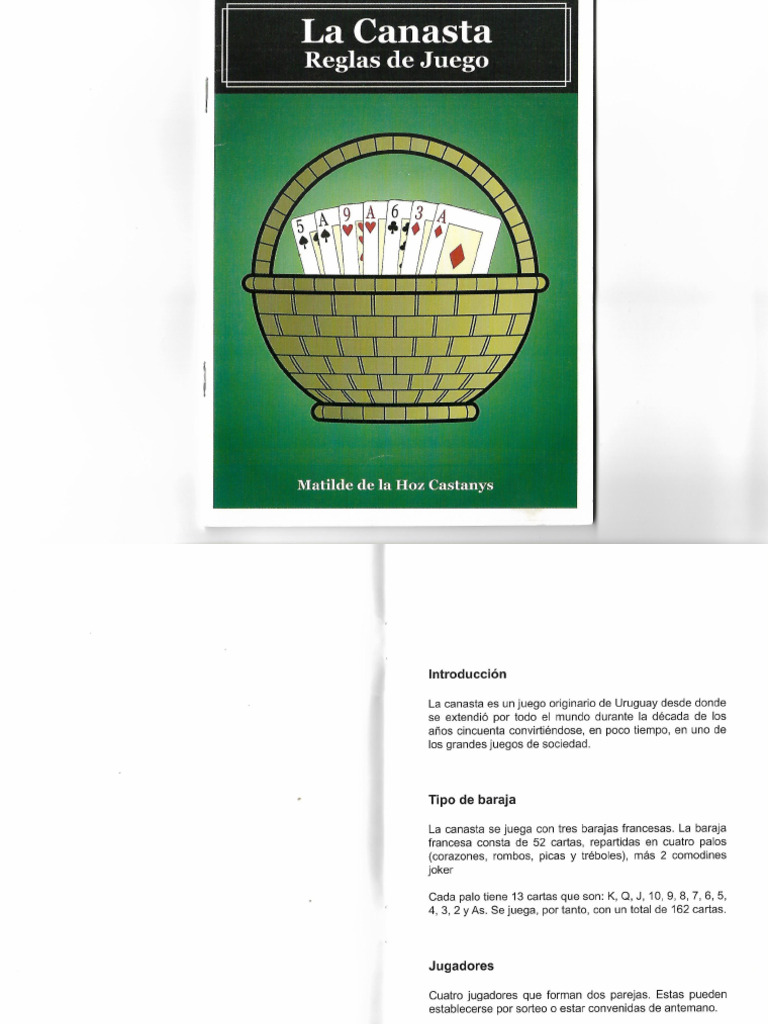 Canasta Espanola REGLAS | PDF