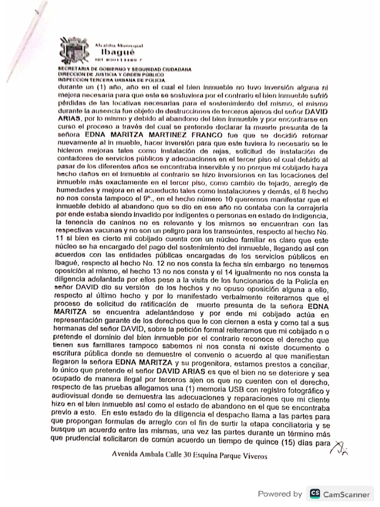 Audiencia Inspeccion Yesney 2 | PDF