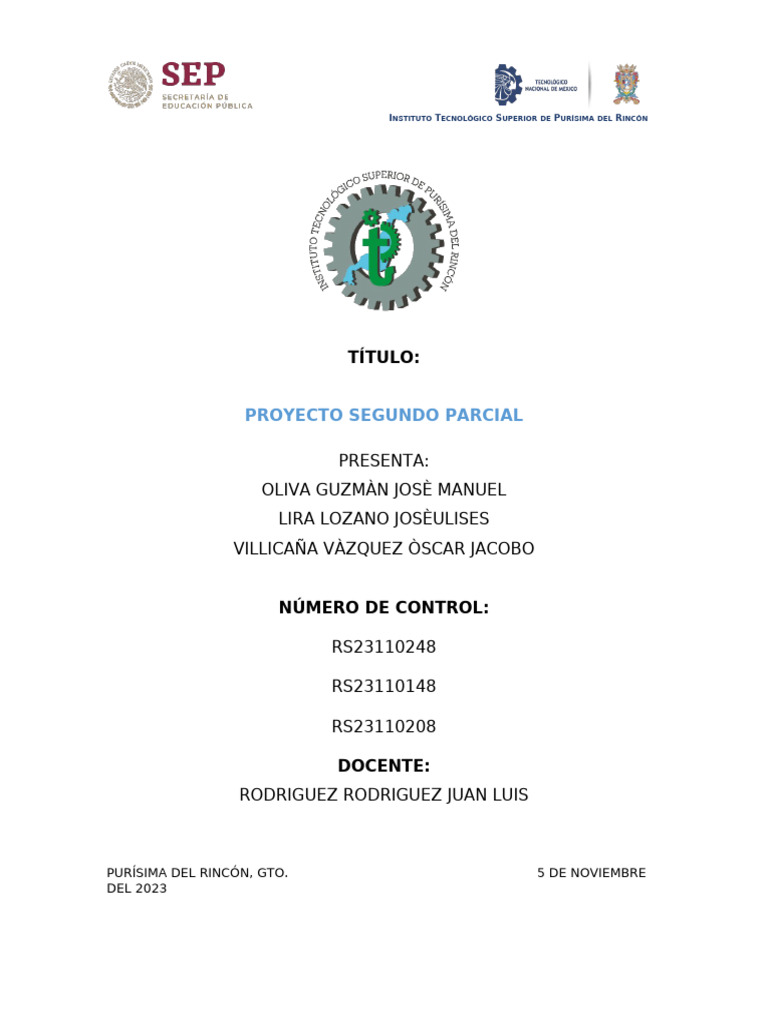 Proyecto Segundo Parcial Dibujo.. | PDF