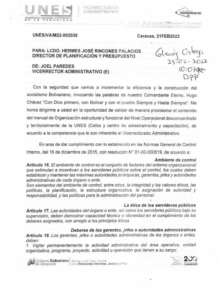 Funciones Del Coordinador Administrativo Pdf 1989