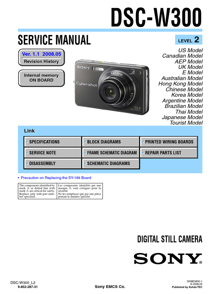 Sony DSC w300 l2 | PDF