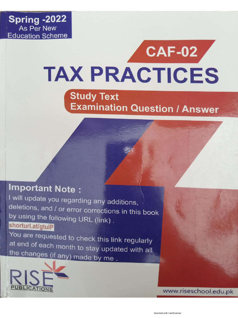 Latest Tax Book by Sir Adnan Rauf - Compressed | PDF