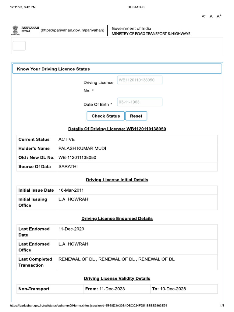 Driving License | PDF