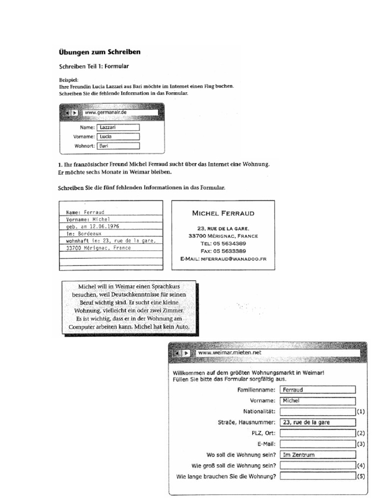Schreiben Teil 1 | PDF
