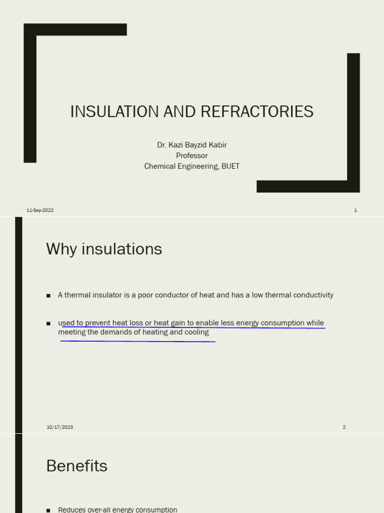 Insulation_and_Refractories_Sep2023 | PDF