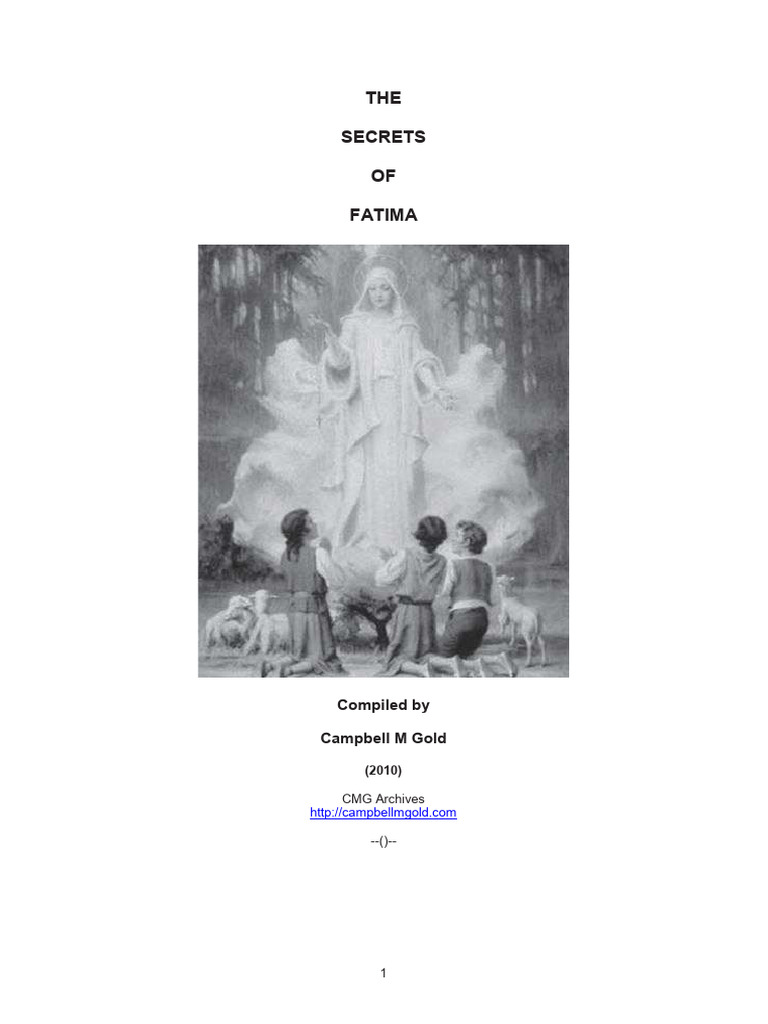 Campbell M. Gold - The Secrets of Fatima | PDF