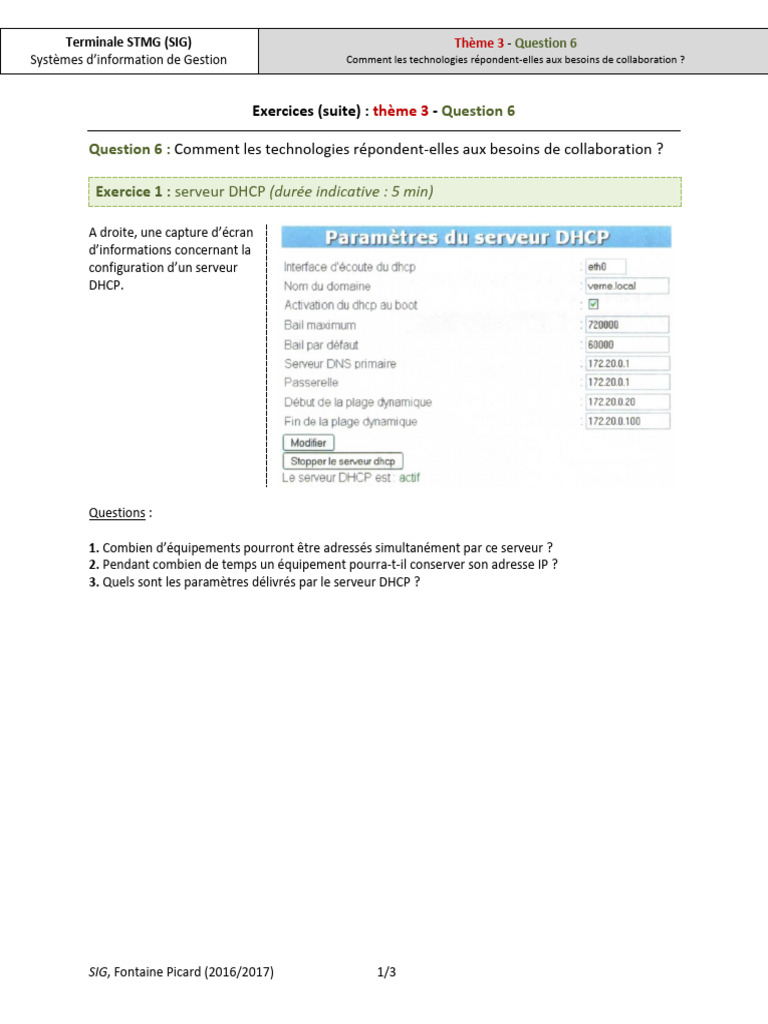 Exercices - Q6 (Suite) | PDF