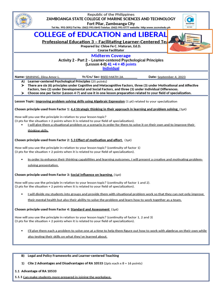 PEd3 - Activity 2 Midterm Coverage (2) | PDF