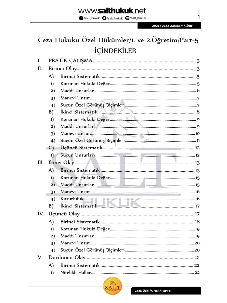 Ceza Özel Part 6 | PDF