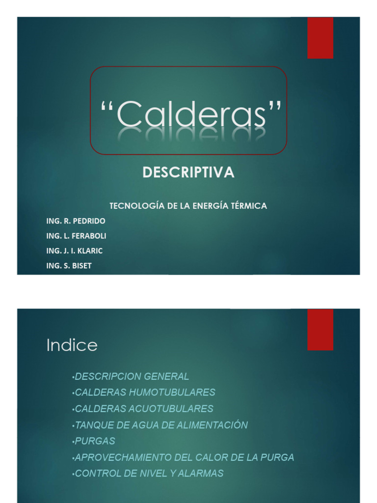 Calderas | PDF