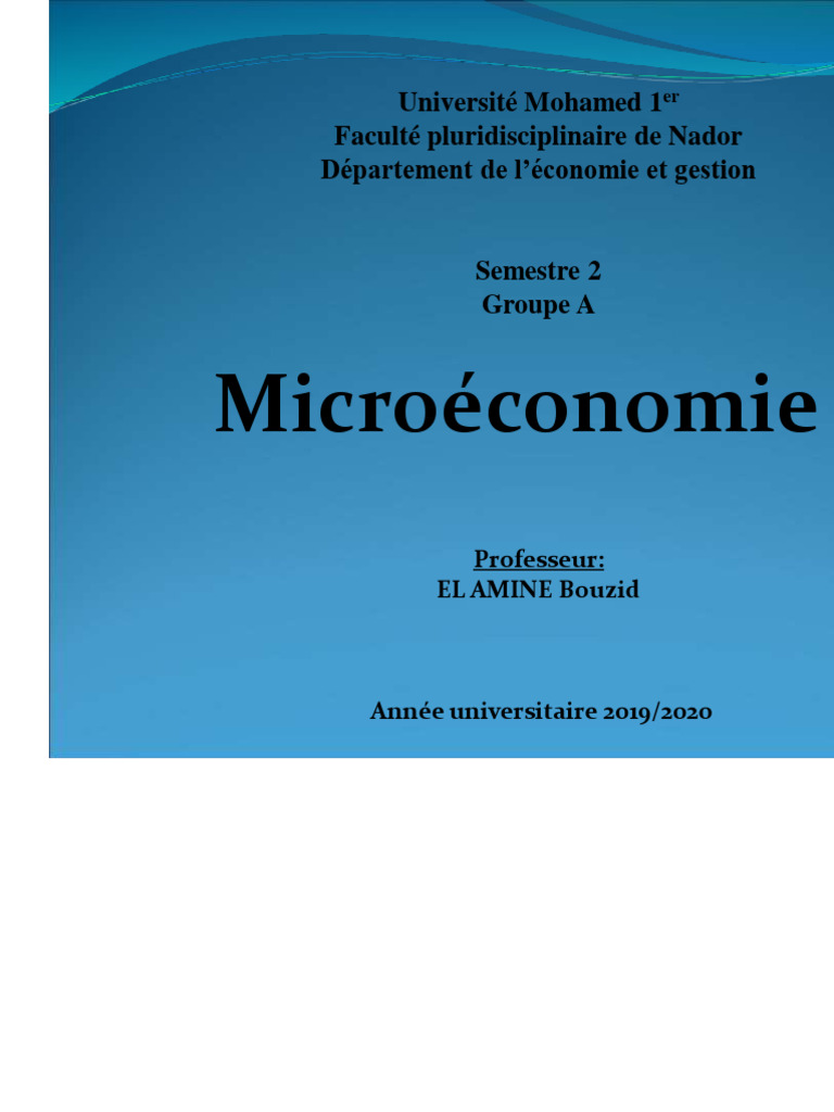 microéco | PDF