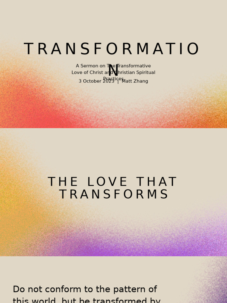 Colourful Bright Grainy Gradient Christian Transformation Sermon Church ...