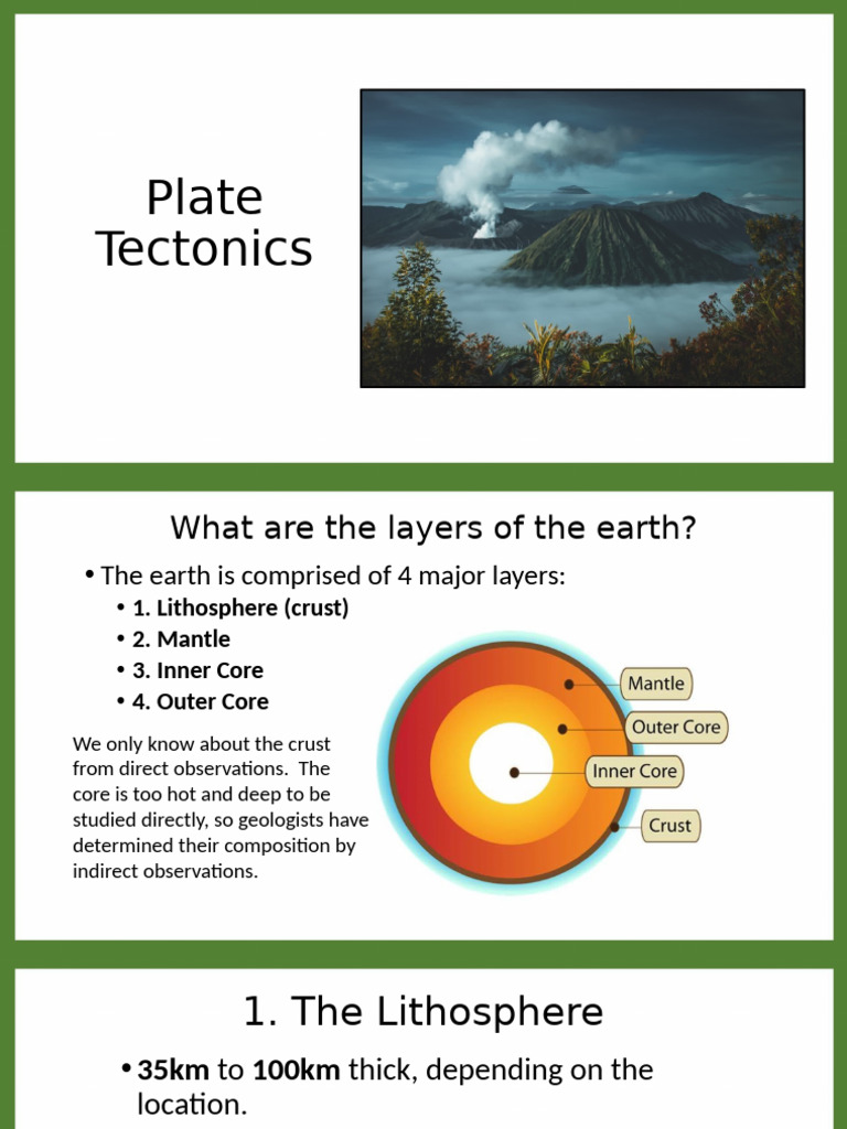 Editable Plate Tectonics PPT | PDF