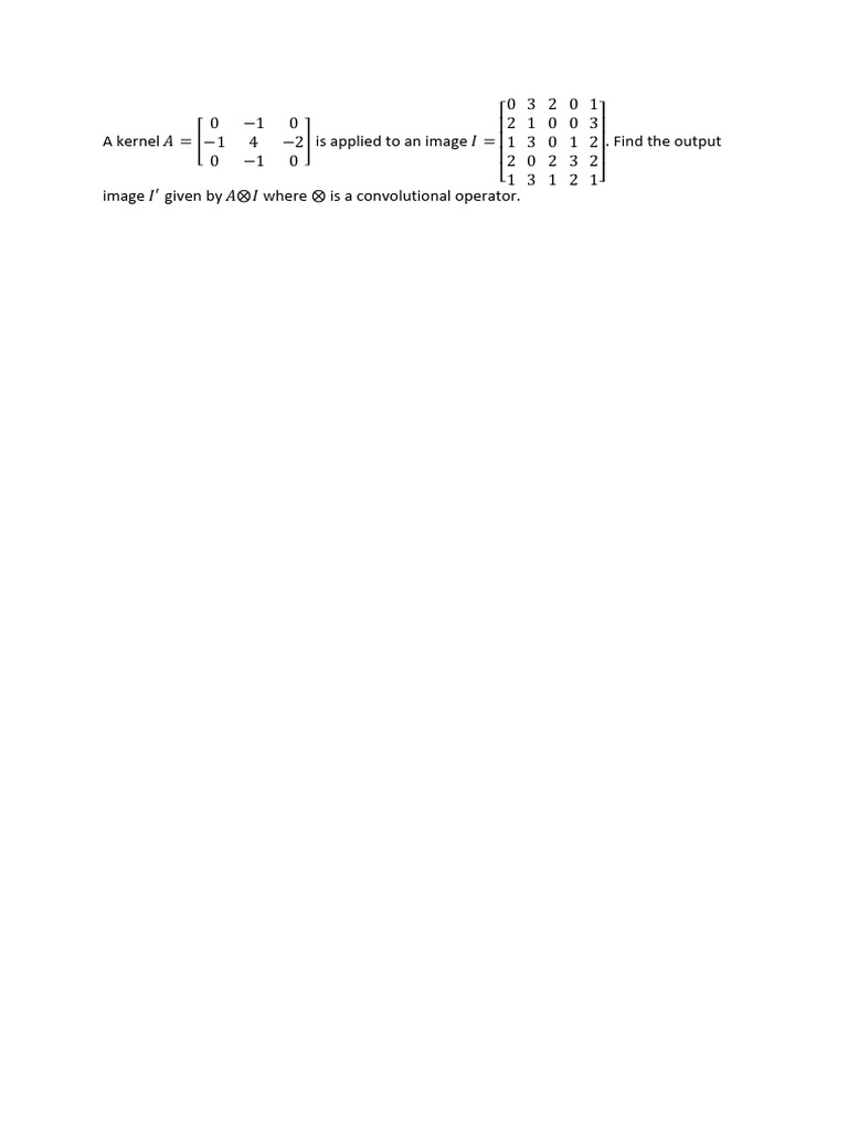 Computer Vision Calculation Question | PDF