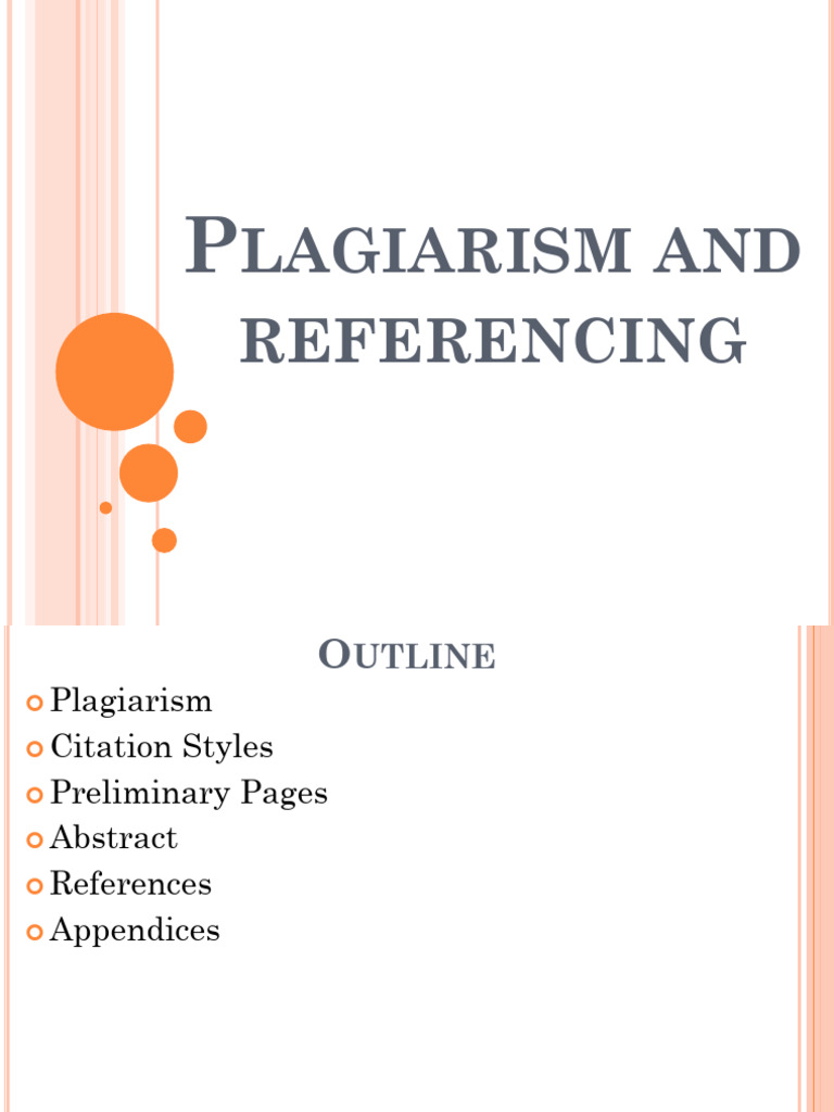 Lecture 4-Plagiarism and Referencing | PDF