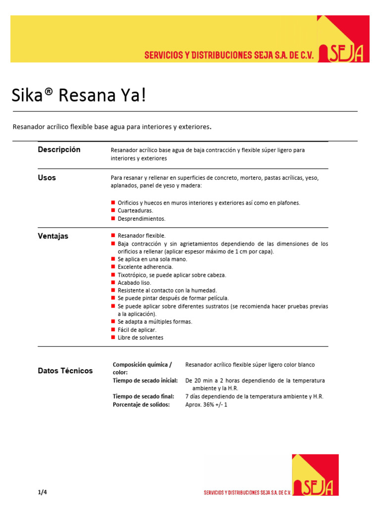 Sika® Resana Ya! | PDF