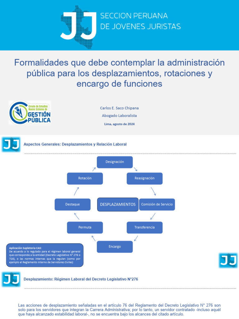 Tema 01 Formalidades Que Debe Seguir La Adm para El Desplazamiento - Ok | PDF