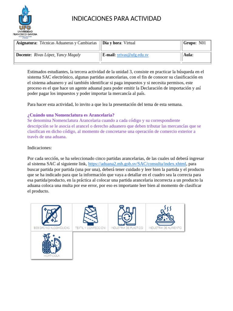 INDICACIONES ACT 3 U3 | PDF