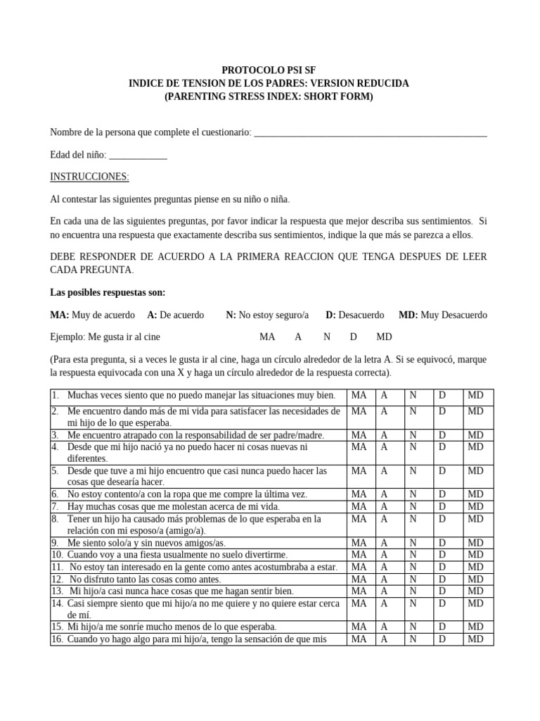 Protocolo Psi SF | PDF