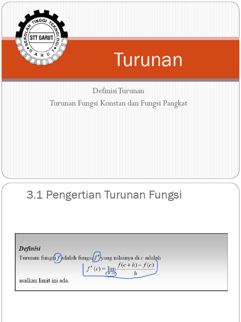 Turunan | PDF