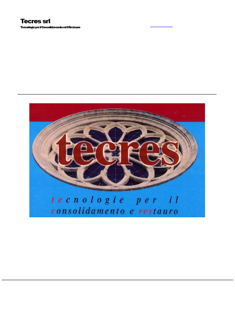 Presentazione Della Tecres in Italiano | PDF