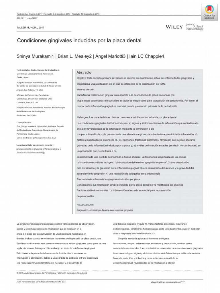 Dental Plaque Induced Gingival Condition | PDF | Dentistry | Periodontology
