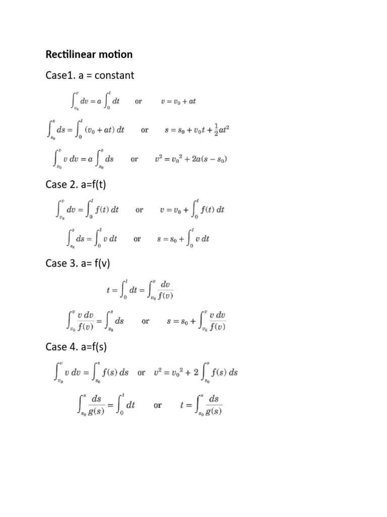 Formula Sheet - Quiz 3 | PDF