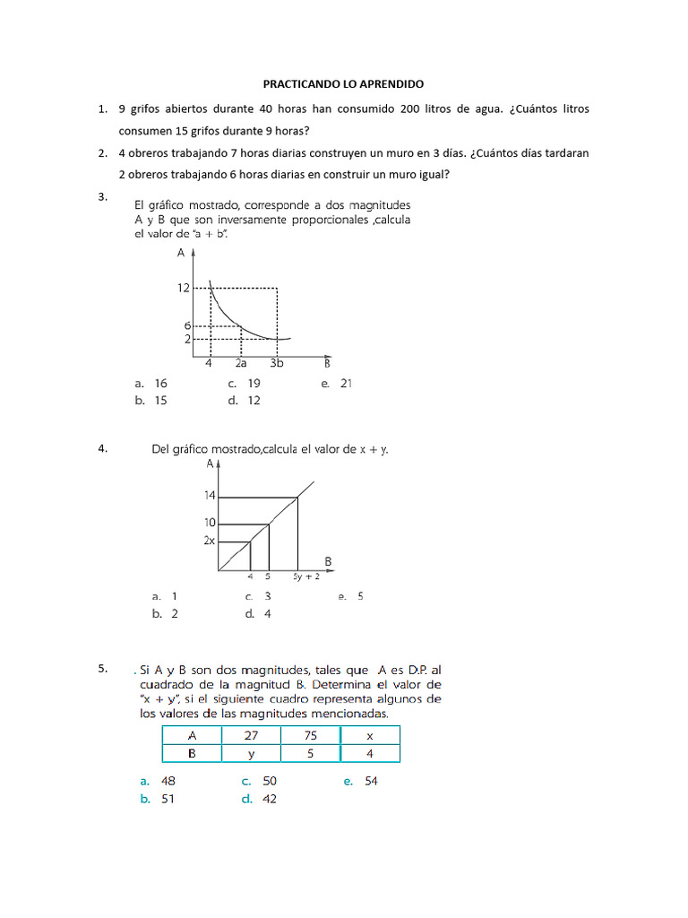 PRACTICANDO LO APRENDIDO Tema 6 | PDF