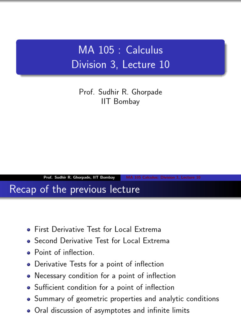 Lecture 10 | PDF