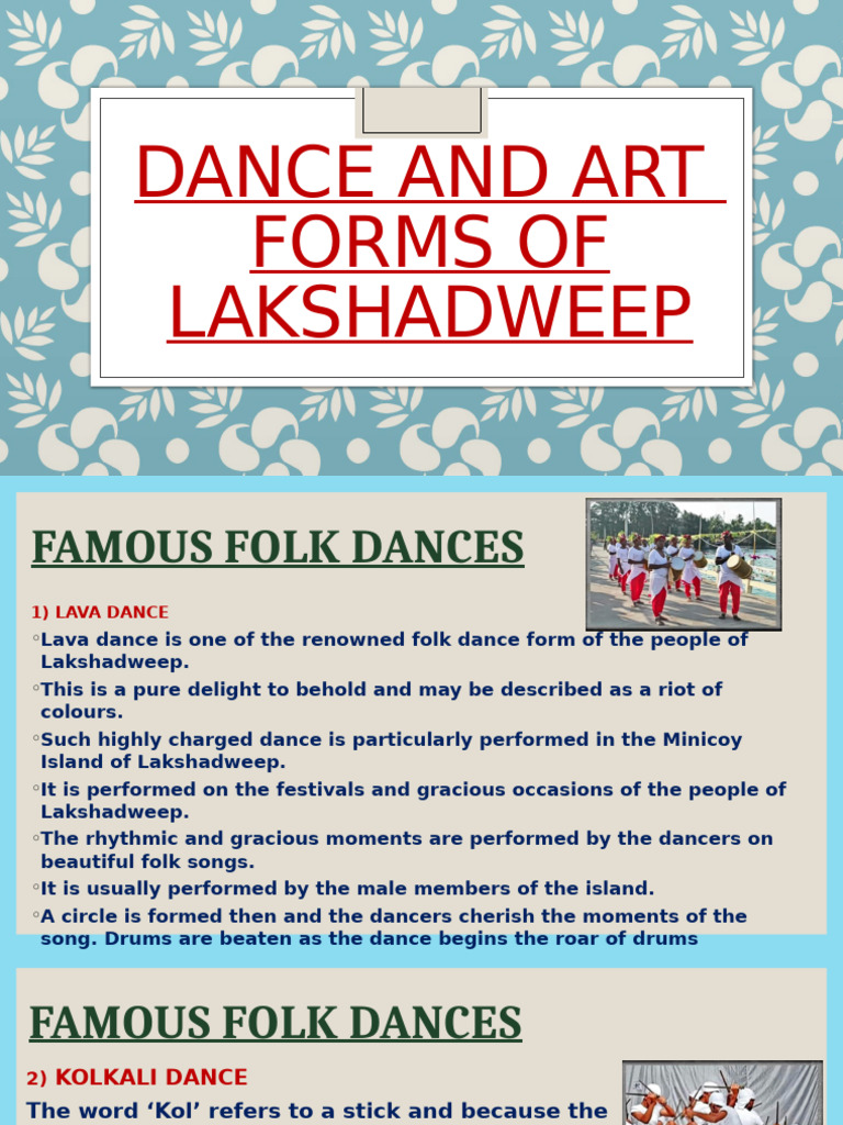 Dance and Art Forms of Lakshadweep | PDF