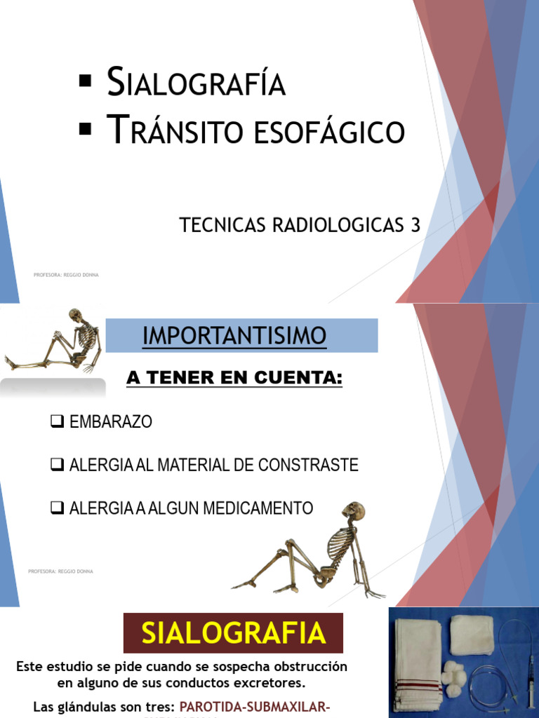 Unid. Ii - Sialografia - Transito Esofagico | PDF