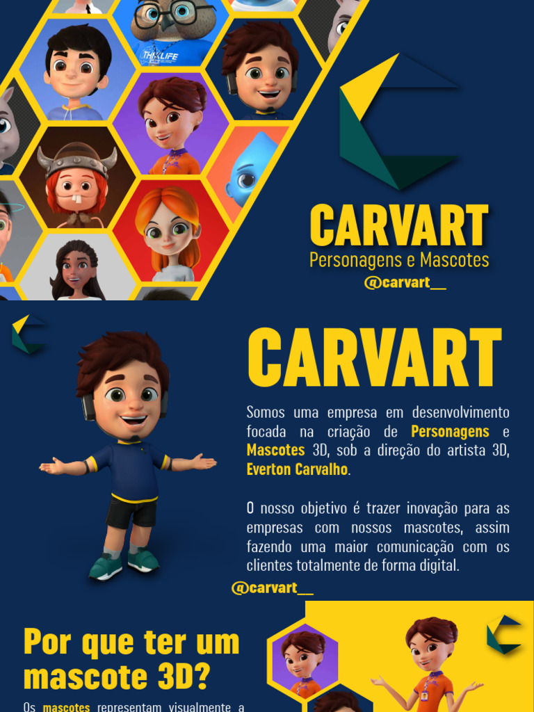 Carvart Design de Mascote 3D 2023 | PDF