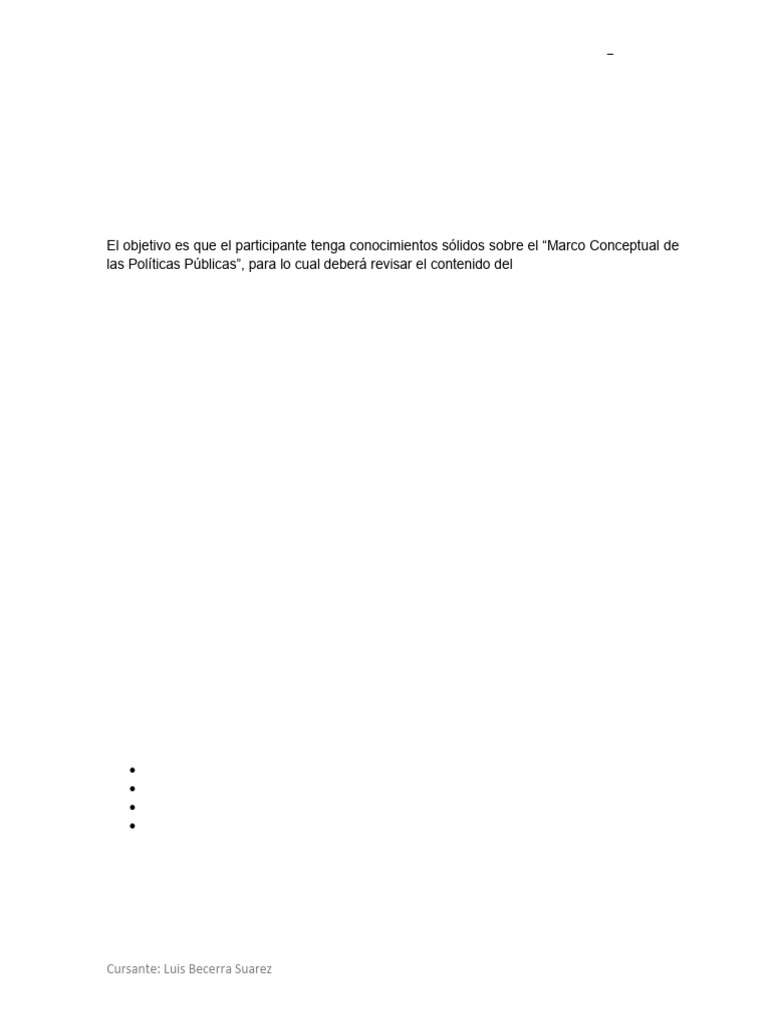 Trabajo Practico 2 Marco Conceptual Politicas Publicas - Luis Becerra | PDF