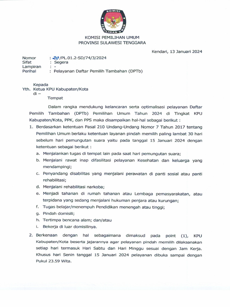 20 - SD Optimalisasi Pelayanan DPTB | PDF