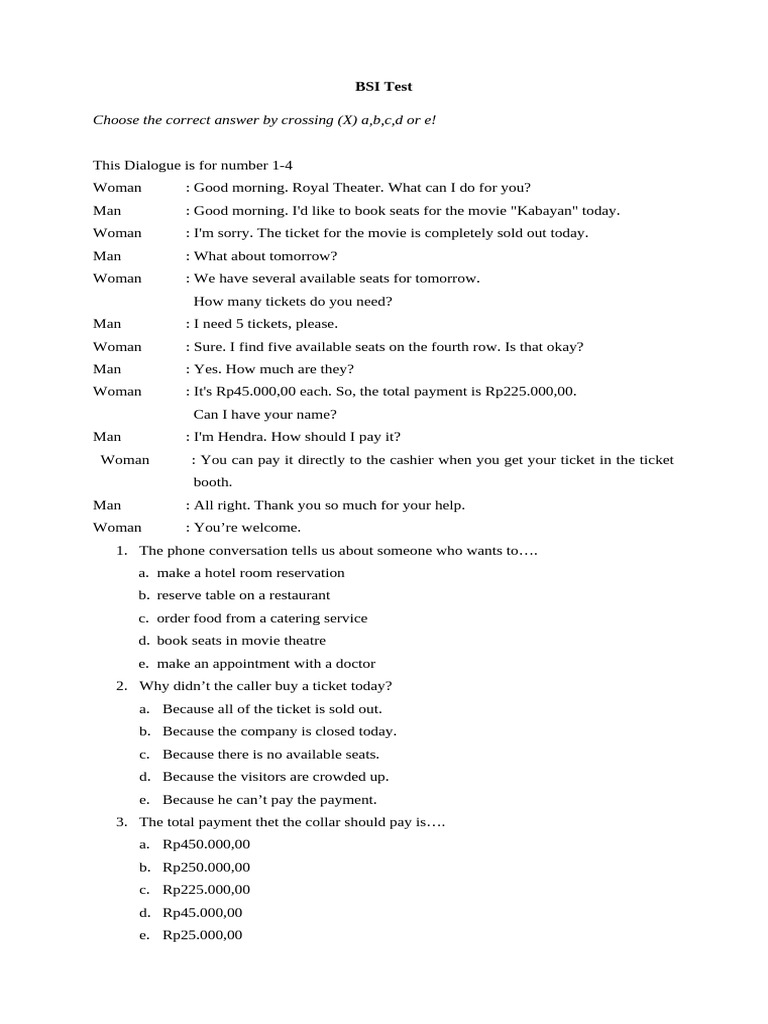 BSI XI mid test 2022 | PDF