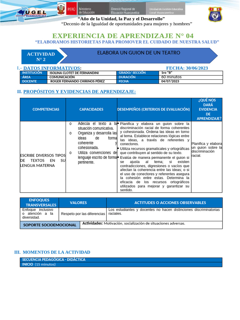 Actividad de Aprendizaje N 1 | PDF