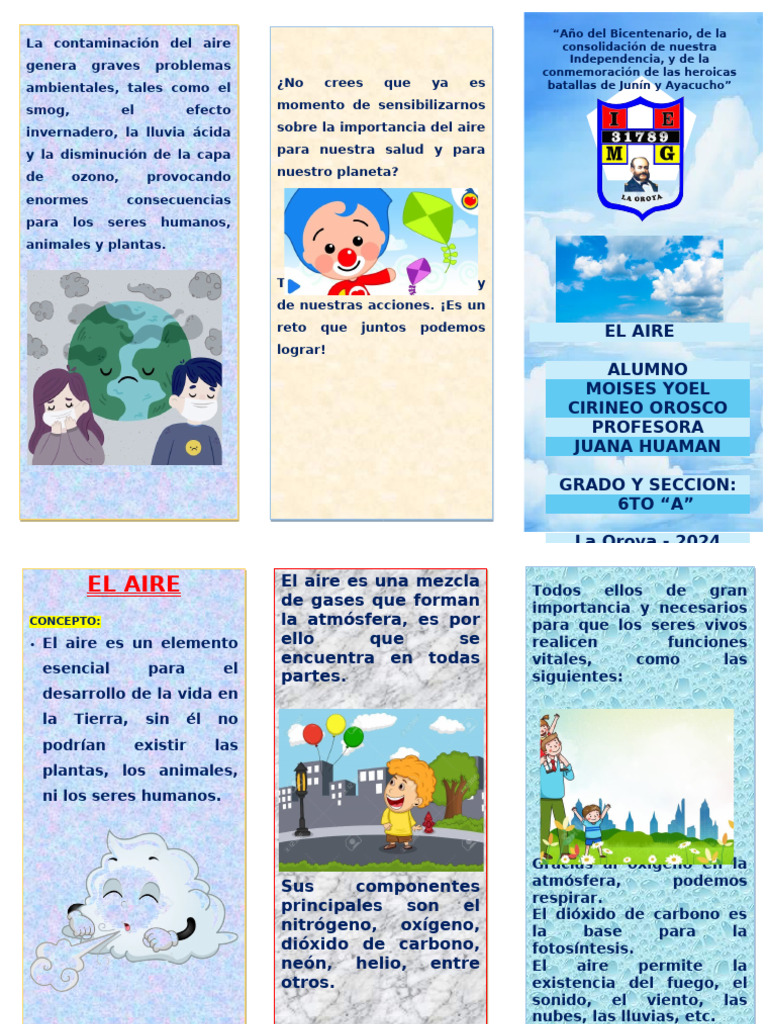 Triptico EL AIRE | PDF