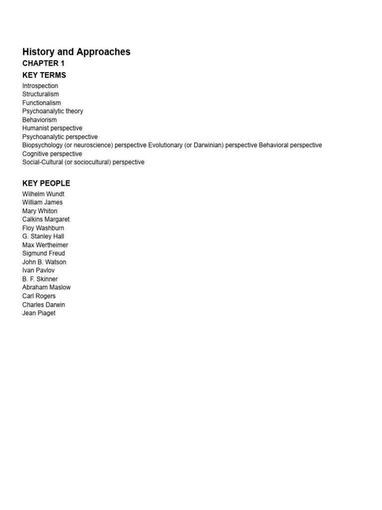 Psycho Key Terms | PDF
