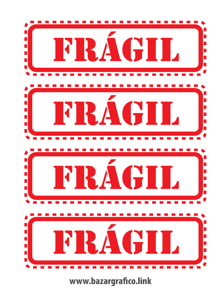 Etiquetas Fragil para Imprimir | PDF